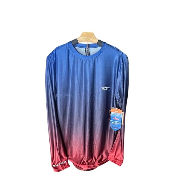 Habit Waves | Shirts | Nwt Habit Waves Performance Redblue Americana ...